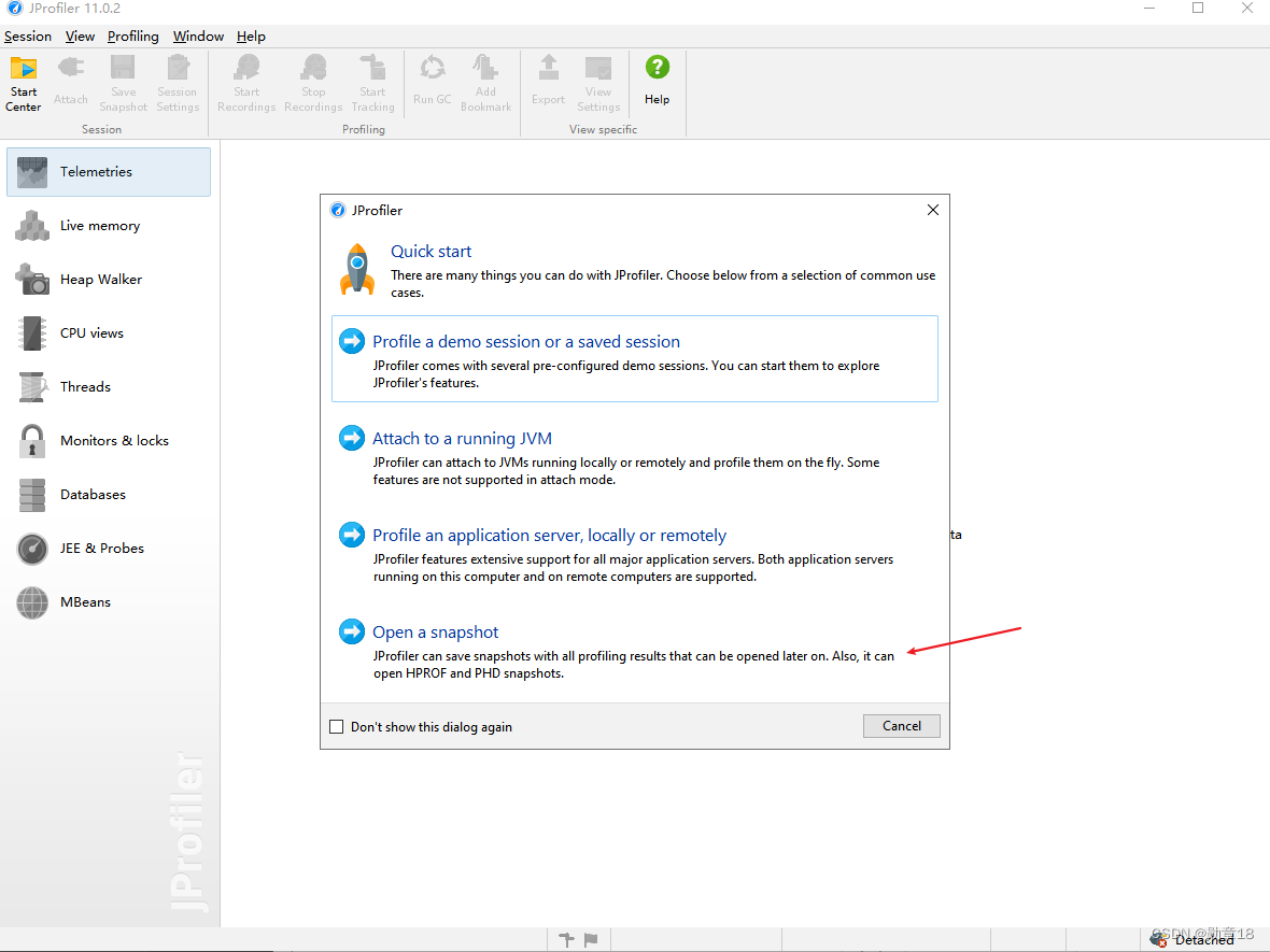 记录一次SpringBoot项目中因为server.max-http-header-size导致的内存溢出 并使用JVM命令以及Jprofile排查过程_biggest objects gc ...