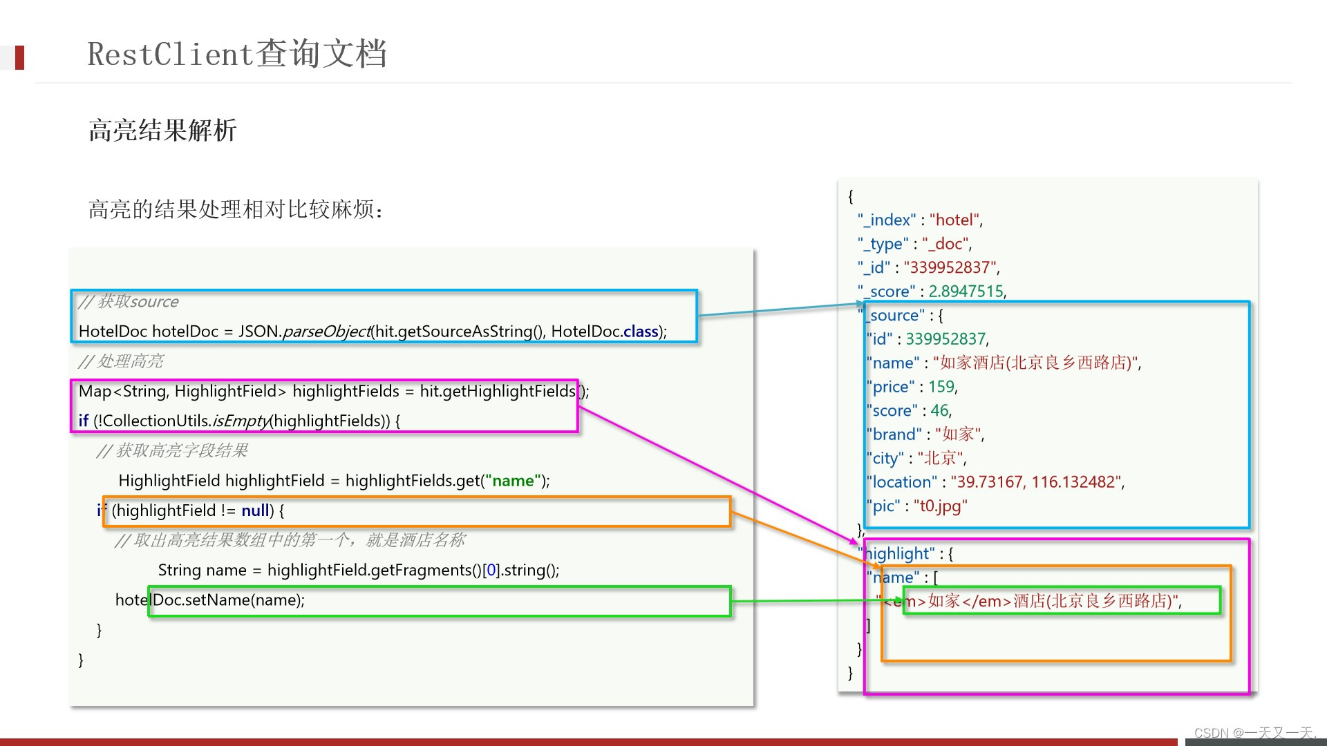 57、ElasticSearch RestHighLevelClient 排序、分页、高亮_resthighlevelclient 高亮查询-CSDN博客