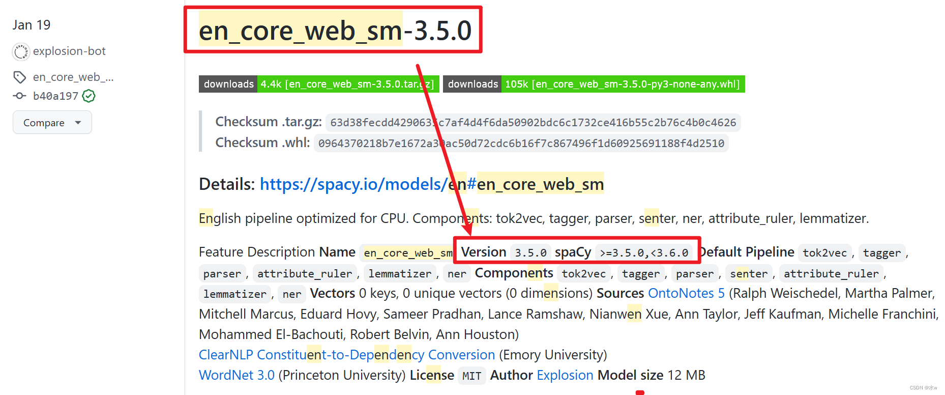 Python 解决报错：OSError: [E050] Can‘t find model ‘en_core_web_md‘. It doesn‘t seem to b_esn't seem ...