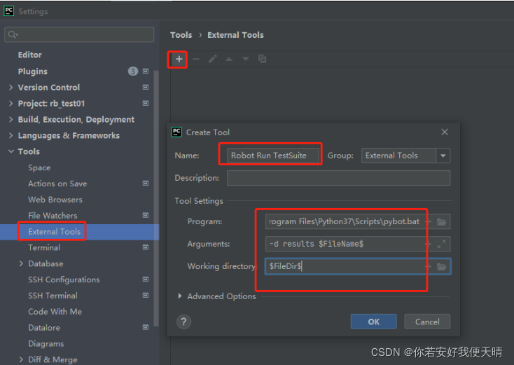 Python3+RobotFramework+pycharm_python3 -m robot -d-CSDN博客