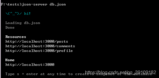 json-server 安装,模拟后台数据请求_json server post-CSDN博客