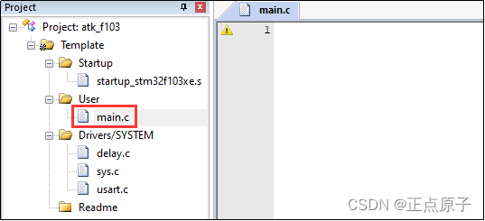 【正点原子stm32连载】 第六章 新建寄存器版本mdk工程 摘自【正点原子】stm32f103 战舰开发指南v12stm32f103工程模板 寄存器 Csdn博客