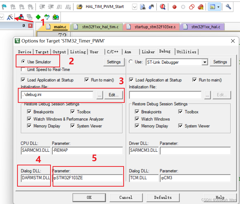 Keil的debug模式下使用simulator，用逻辑分析仪观察IO口输出波形的变换_keil simulator-CSDN博客