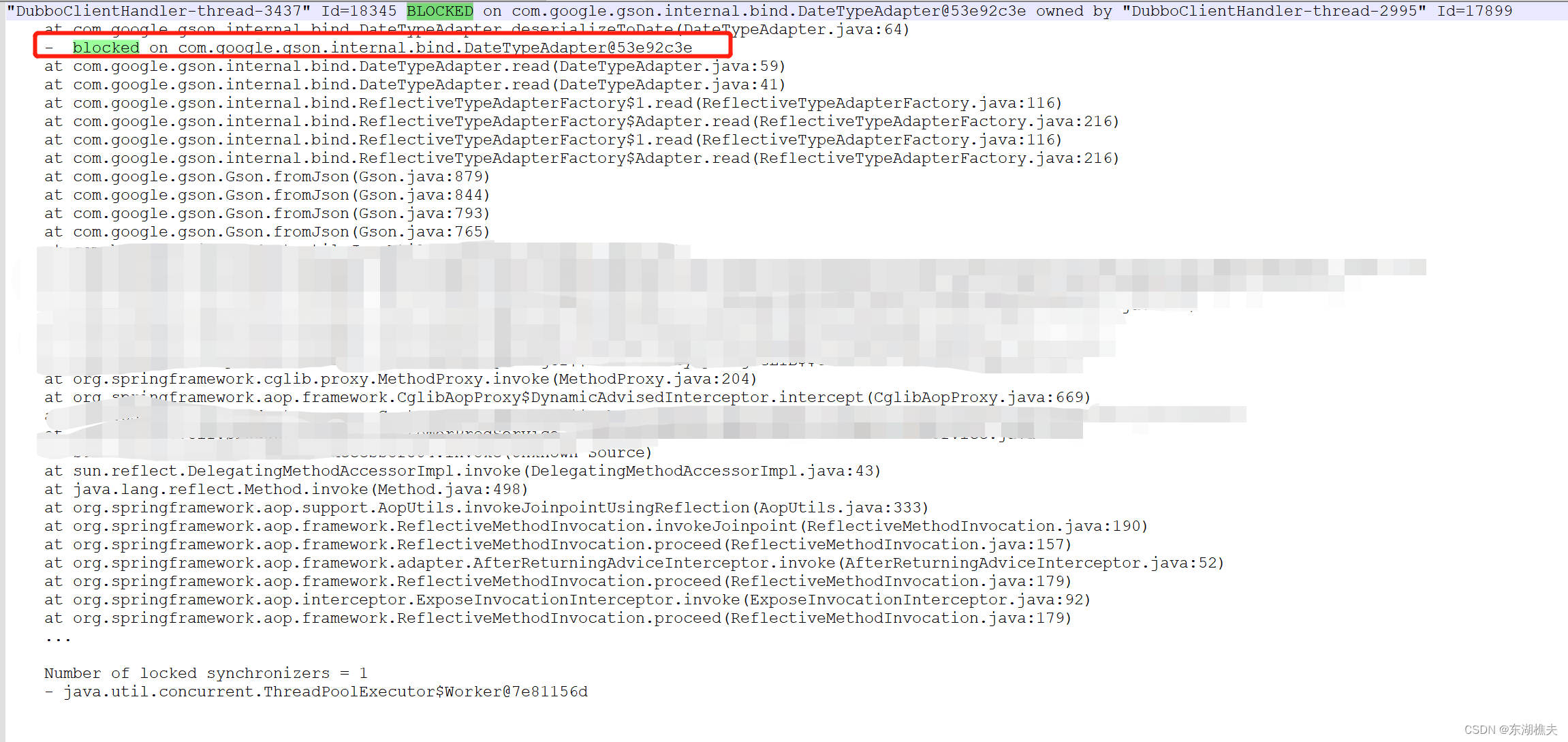 JAVA知识体系之问题处理篇（五）——Gson日期序列化同步锁导致核心应用线程池满_gson 序列化死锁-CSDN博客
