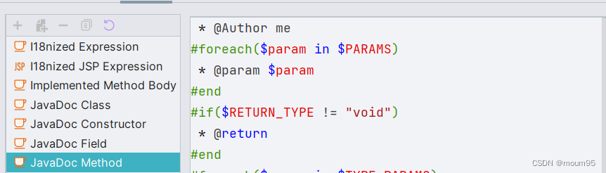 idea如何更改默认方法注释（使用版本为2023/01）（使用/**方式唤出的javadoc）-CSDN博客
