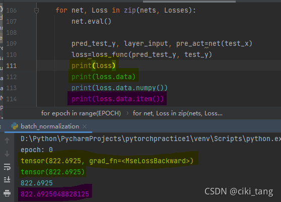 pytorch 网络中 loss function 返回值的讨论_loss.data.numpy-CSDN博客