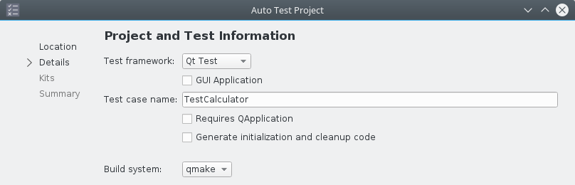 Qt 自动单元测试Auto Test Project详解_qt单元测试-CSDN博客