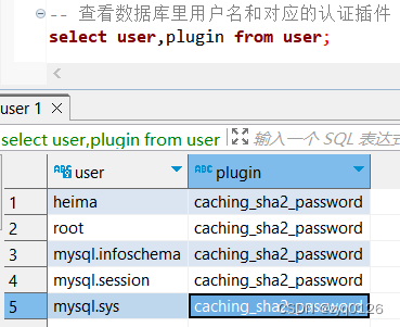 数据库中 Plugin ‘caching_sha2_password‘ /‘mysql_native_password‘ is not loaded.问题解决..._mysql native ...