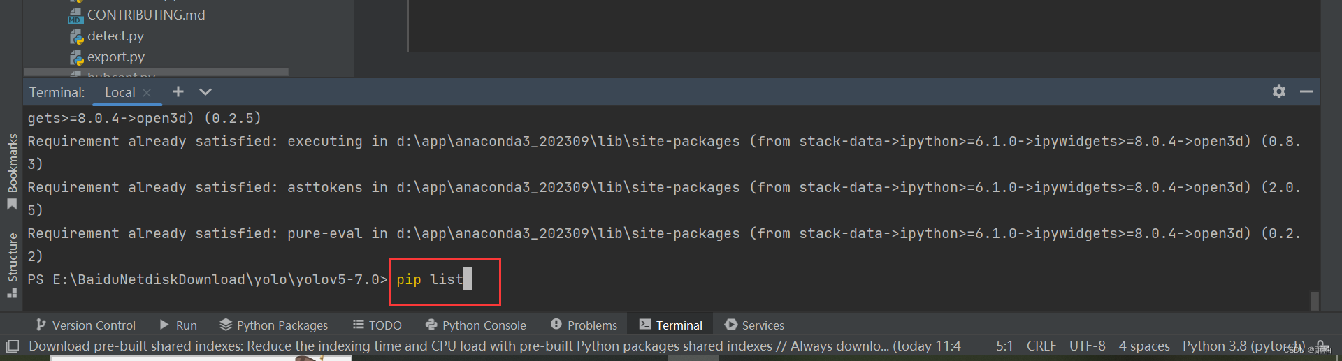 解决：已经安装open3d，还是报错No module named ‘open3d‘的问题_no module named 'open3d-CSDN博客