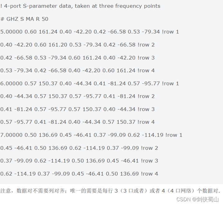 【Touchstone 1.0&2.0数据格式解析】_snp文件格式-CSDN博客