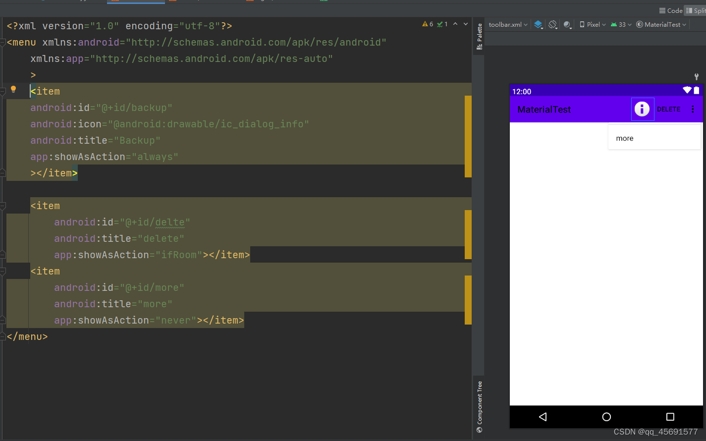 安卓Toolbar创建菜单_android_qq_45691577-华为开发者空间