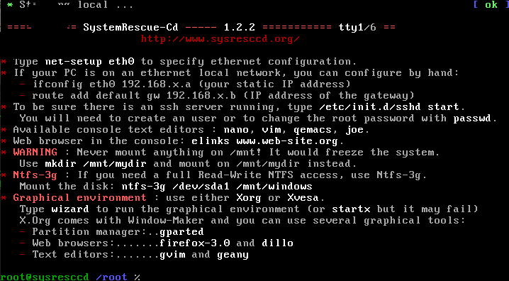 linux系统u盘修复,SystemRescueCd(Linux系统修复盘) v6.0.3 官方免费版-CSDN博客