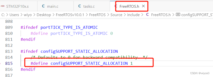FreeRTOS创建静态任务教程及所遇到的问题解决方法_free rtos idle task堆栈-CSDN博客