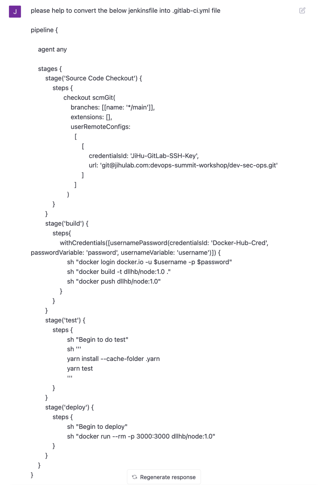 解放你的双手，让 ChatGPT 来帮你完成 Jenkins 到极狐GitLab CI 的迁移_怎么用chatgpt换yaml格式-CSDN博客