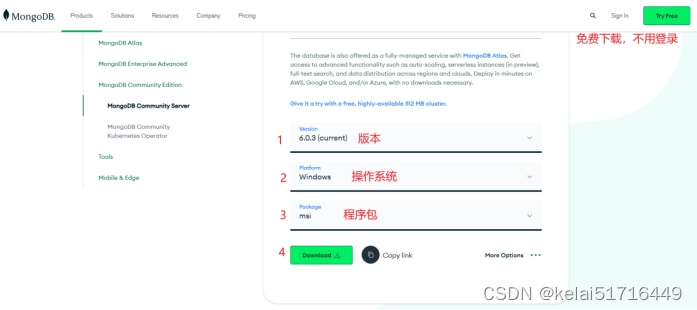 mongodb下载与安装教程_mongohub官网-CSDN博客