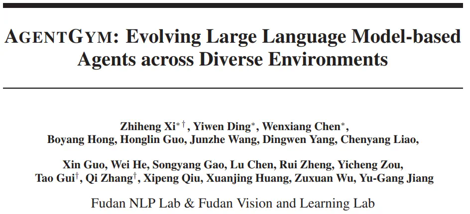 打通智能体「自我进化」全流程！复旦推出通用智能体平台AgentGym | 最新快讯...-CSDN博客