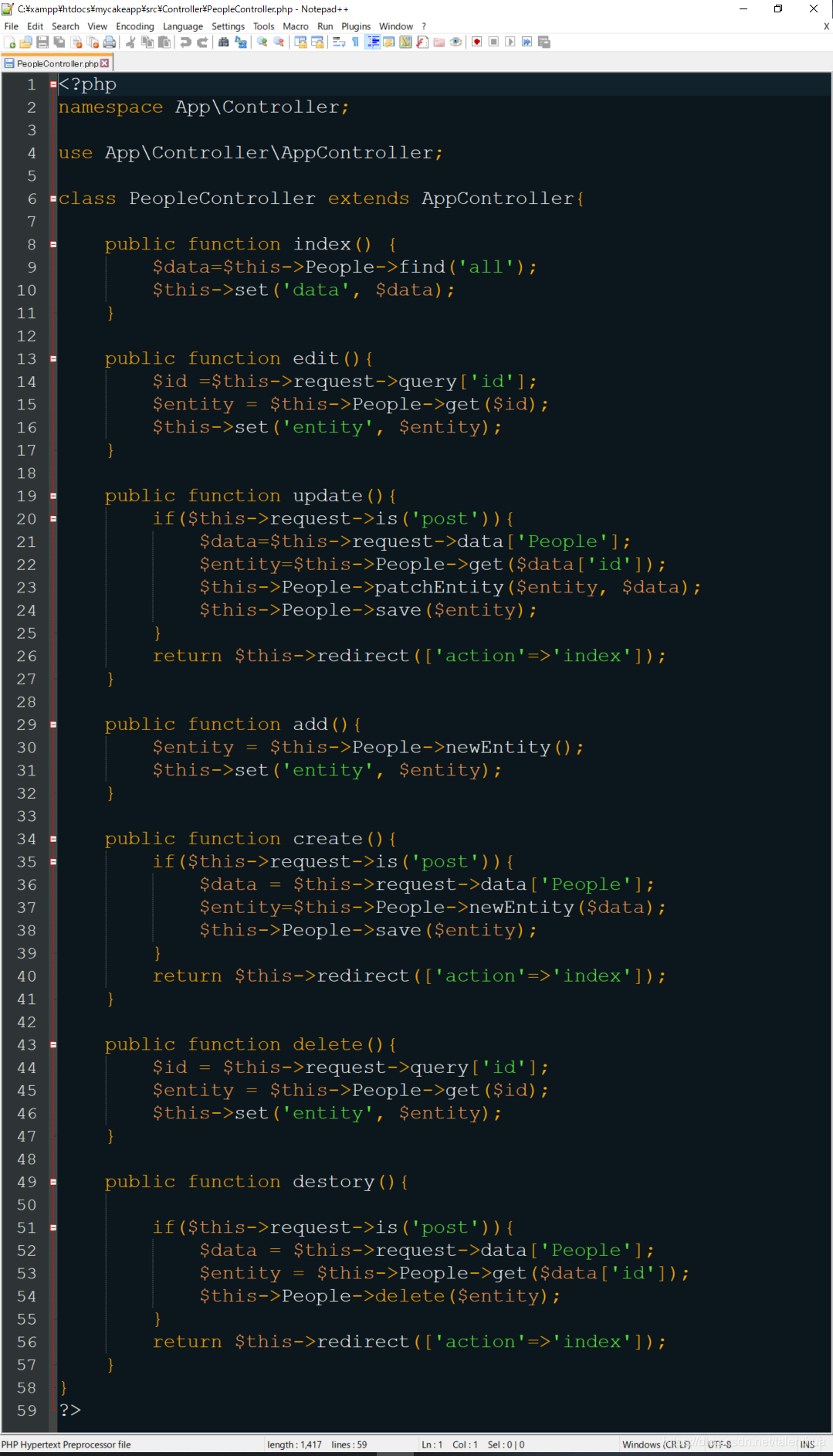 CakePHP v3.9.3 Entity删除操作_cakephp 删除语句-CSDN博客