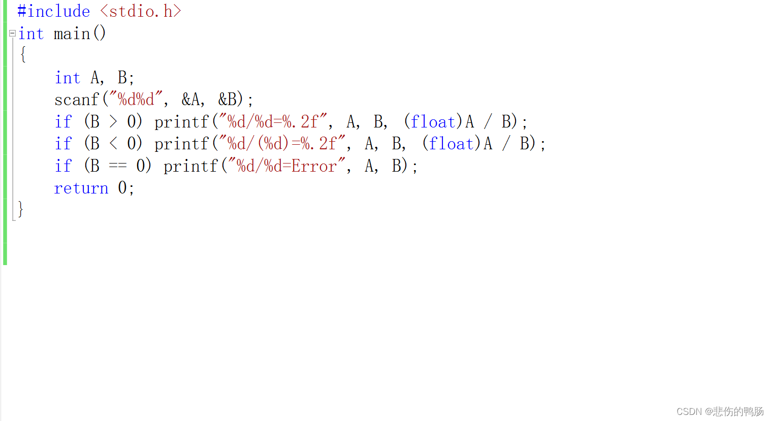 PTA 7-15 A除以B-CSDN博客