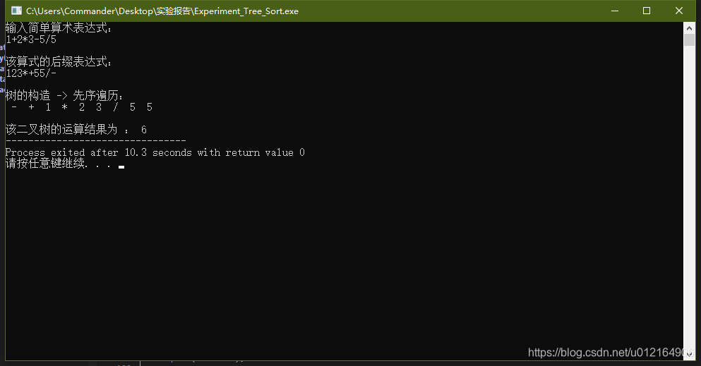 Cc简单思路 简单算术表达式二叉树的构建和求值《数据结构》编写一个程序先用二叉树表示一个简单算术表达式树的每一个结点包括一个运算符