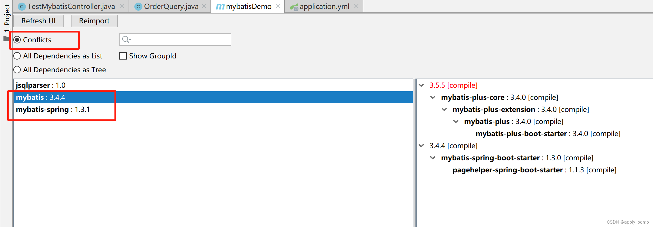mybatis整合pagehelper报错ClassNotFoundException: org.mybatis.logging.LoggerFactory-CSDN博客