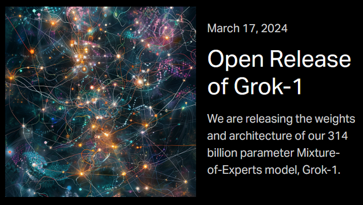 最大的开源大模型：马斯克的Grok-1可供企业商用_grok1.0-CSDN博客