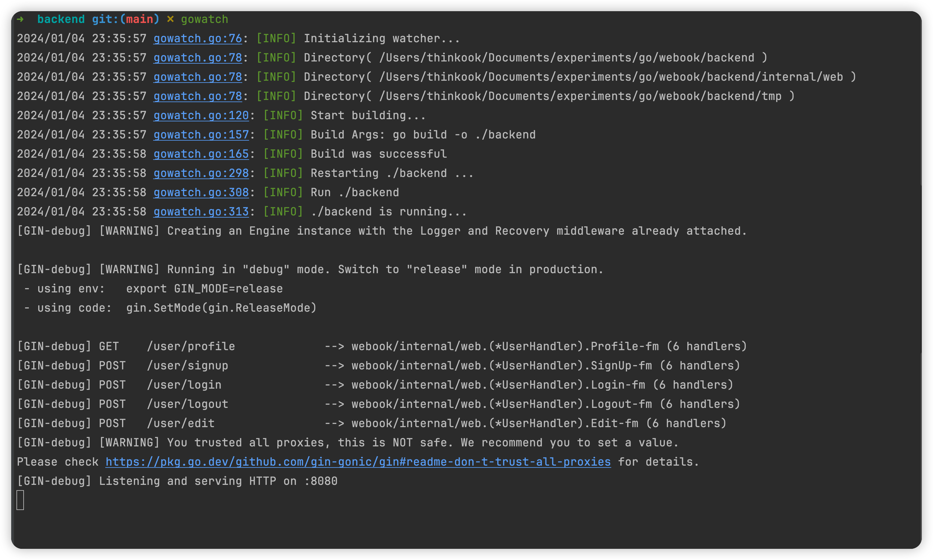 Go语言框架的热加载工具：Air、Fresh、bee和gowatch的详细介绍-CSDN博客