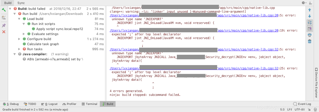 Android之NDK开发错误 error: unknown type name 'JNIEXPORT'-CSDN博客