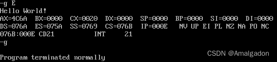 汇编语言程序设计实验1 汇编环境与 Debug 调试程序中定义的串‘helloworld 在内存中的起始地址 是多少 Csdn博客 8948