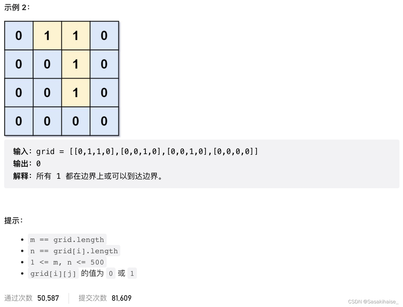 LeetCode 1020. 飞地的数量-CSDN博客