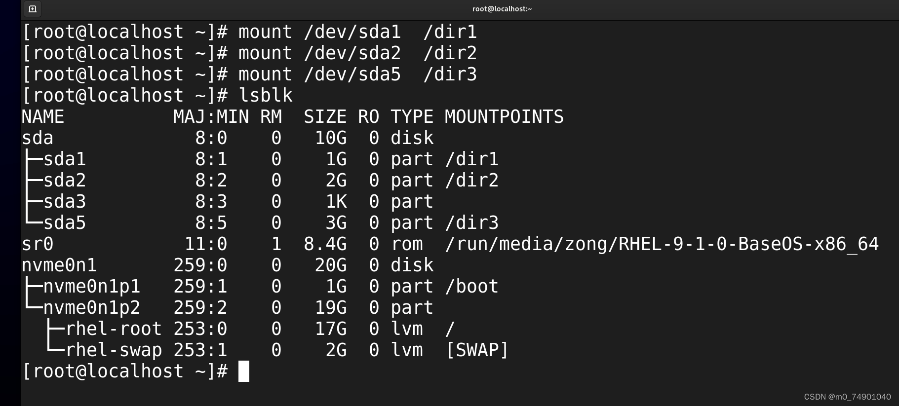 Linux磁盘分区与挂载实践-CSDN博客