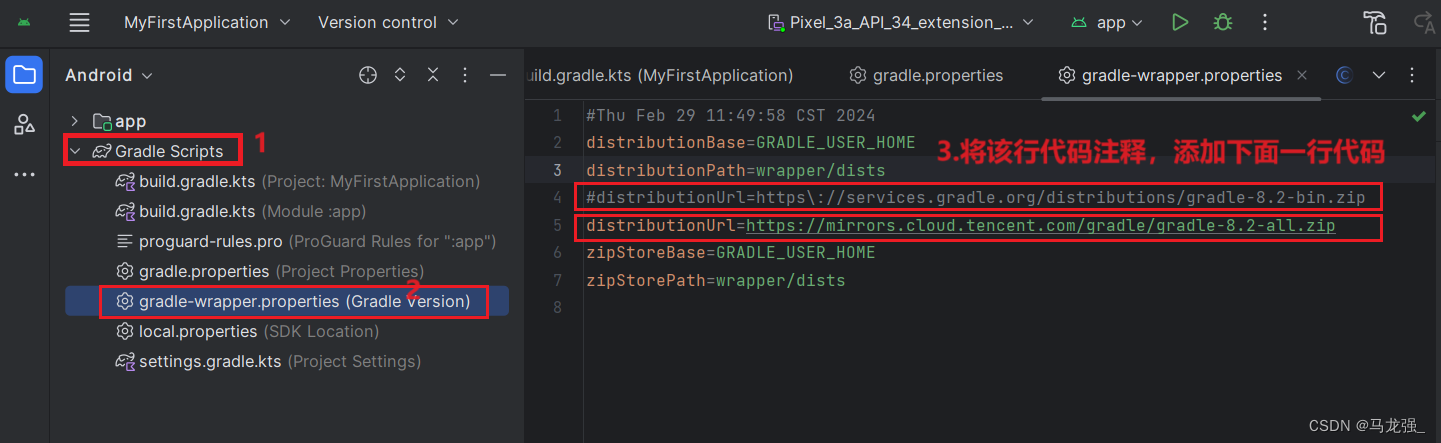 AndroidStudioProjects: failed At 2024/2/28 19:03 57 sec, 430 msL Download info!Read timed out ...