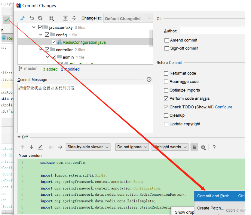 苍穹外卖【Day05】-Redis、店铺营业状态设置_java 面试redis 缓存店铺营业状态怎么设计-CSDN博客
