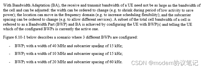 Bandwidth Part(BWP)及Bandwidth Adaptation(BA)_NR CSI/HARQ/参考信号/BWP-CSDN专栏