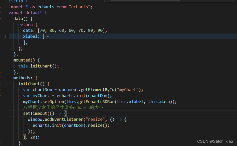 vue中根据窗口的大小调整echarts图表的尺寸_vue在dialog窗口大小后,chart图表大小异常-CSDN博客