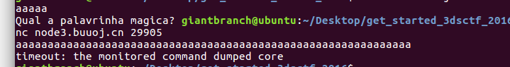 [BUUCTF]PWN11——get_started_3dsctf_2016_loading 'flag.txt' failed.. pwn-CSDN博客