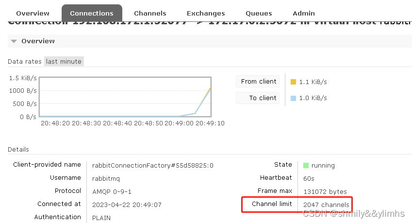 解决RabbitMQ的The channelMax limit is reached. Try later.-CSDN博客