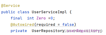报错：Field userRepository in com.my.system.service.impl.UserServiceImpl required a bean of type ...