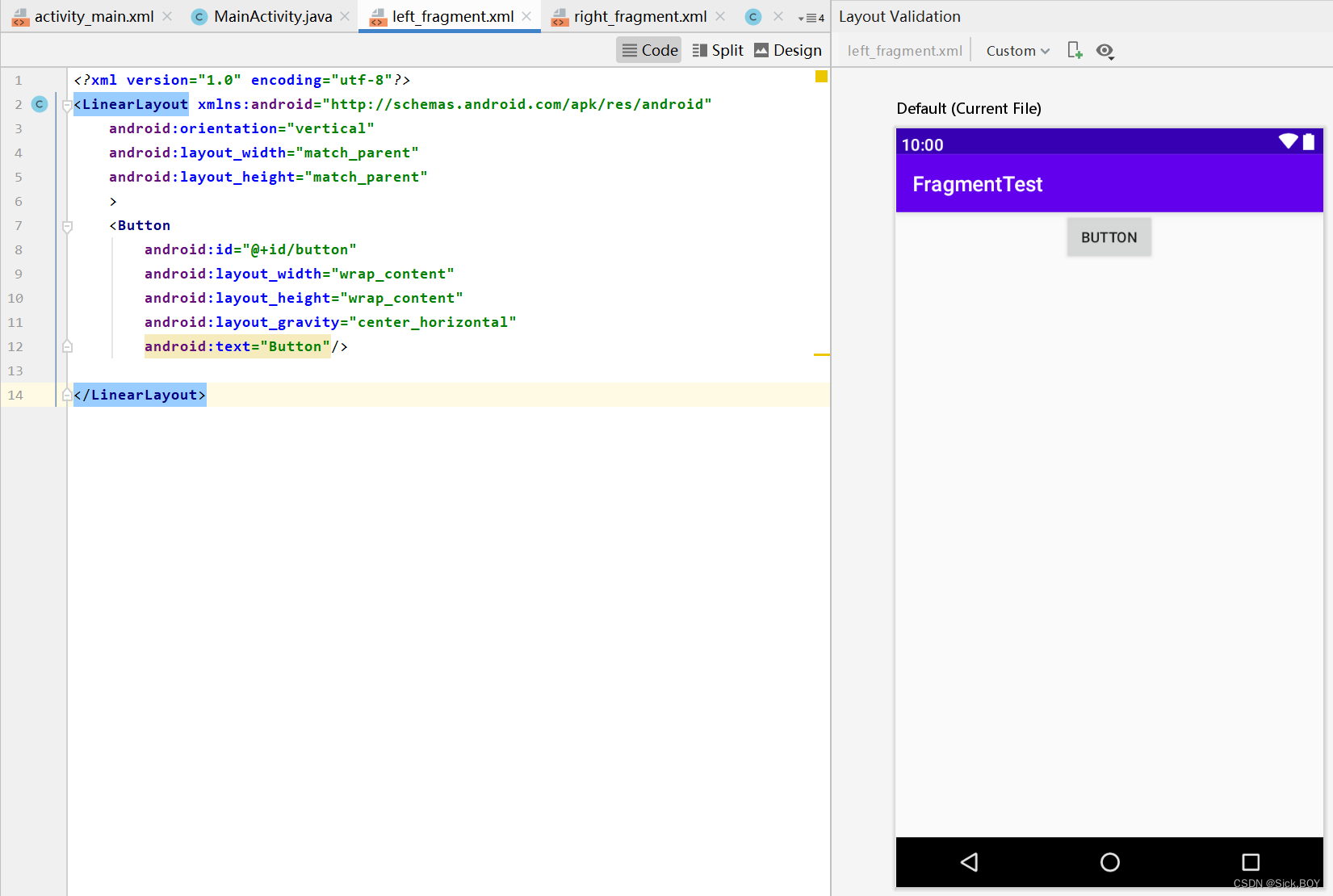 Android初学之十一：Fragment_android studio fragment左侧列表右侧内容-CSDN博客