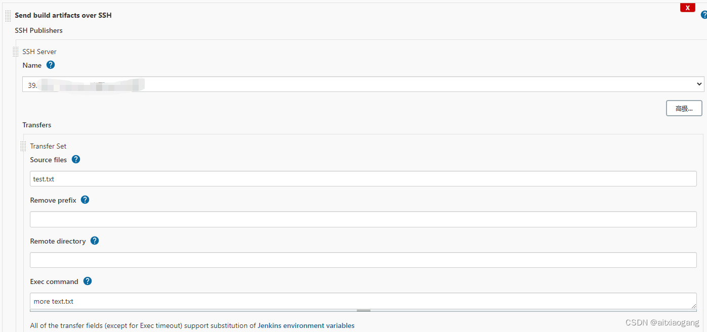 Jenkins跨服务器部署java程序以及publish Over Ssh使用方法jenkins Ssh 执行java命令 Csdn博客