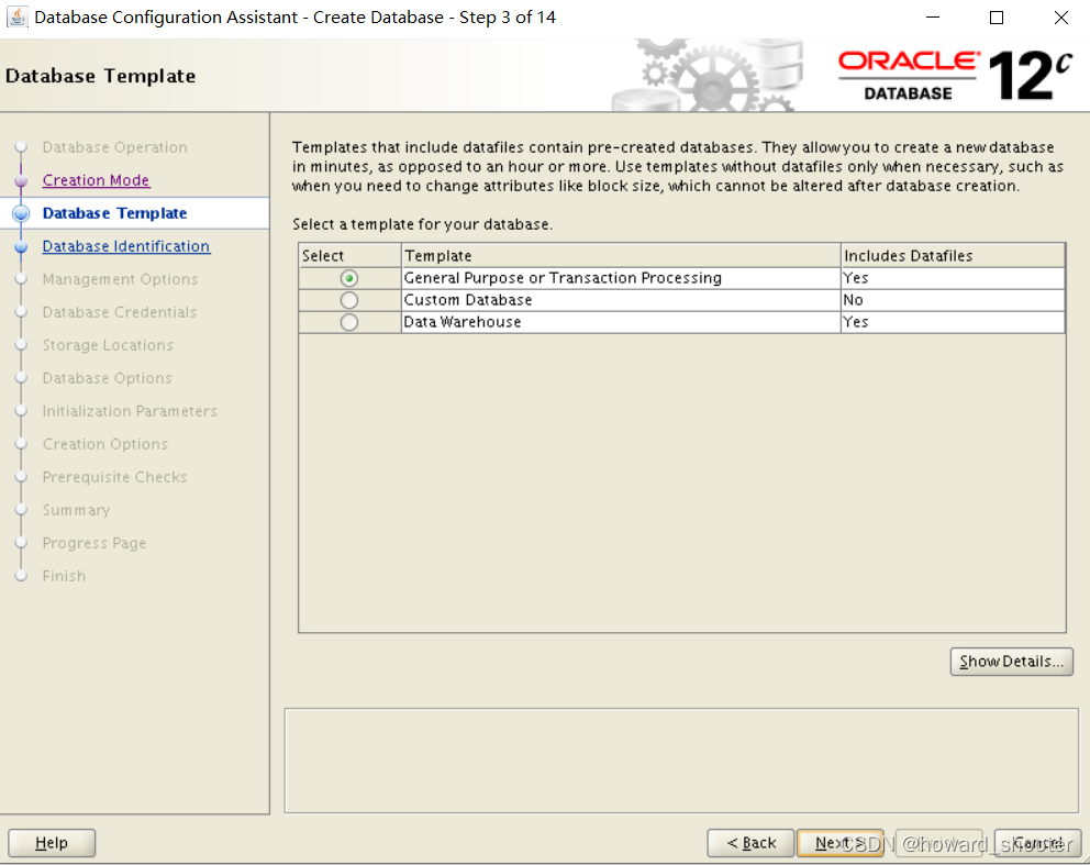 Oracle 12c DBCA建库_global database name-CSDN博客