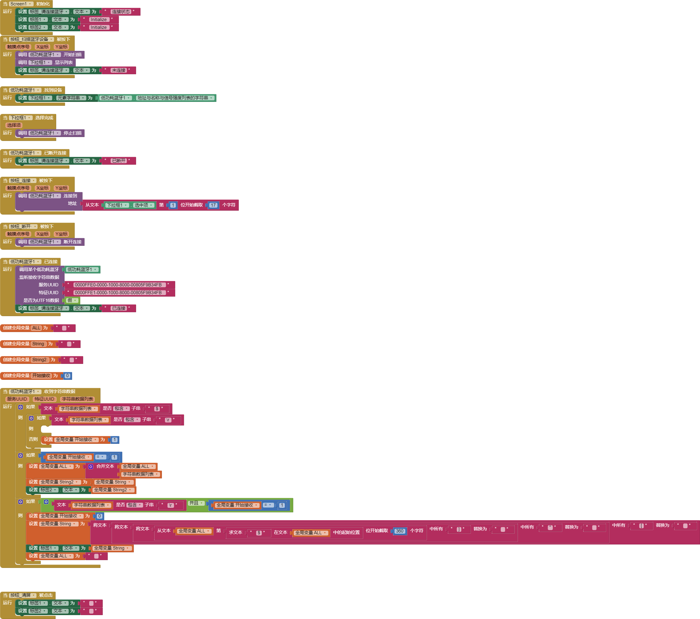App Inventor2 BLE 蓝牙接收并显示_appinventor蓝牙列表怎刷新-CSDN博客