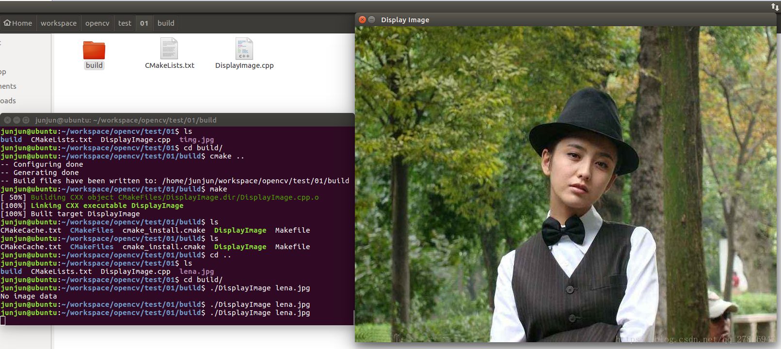 OpenCV4学习笔记2（Using OpenCV with gcc and CMake）_opencv4 gcc 版本-CSDN博客