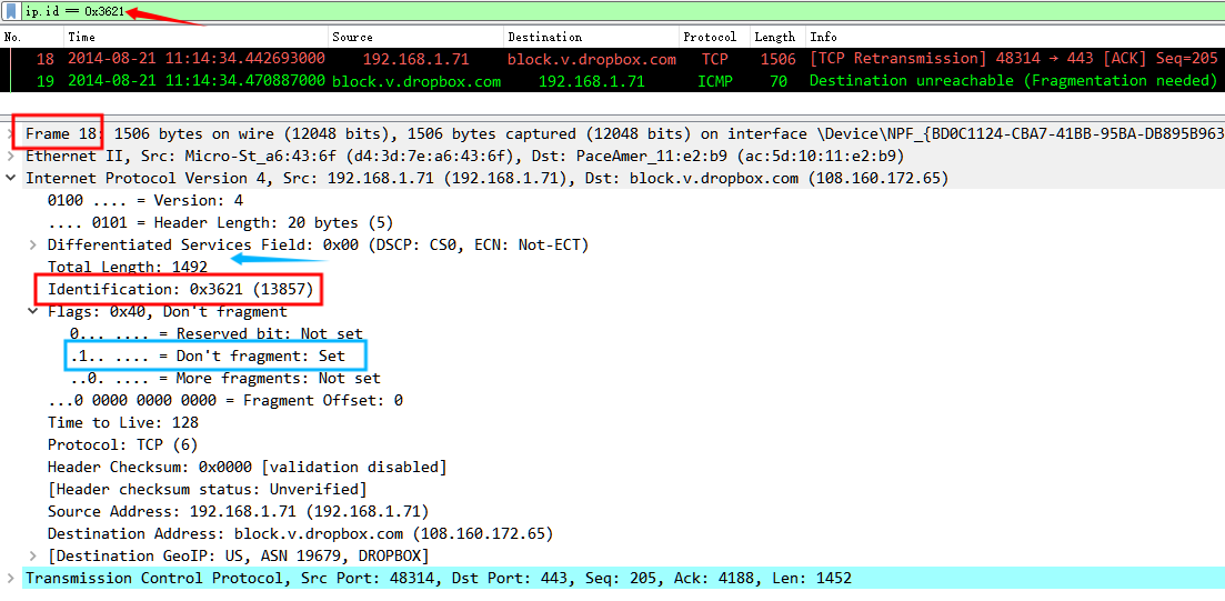 Wireshark TS | Packet Challenge 之 MTU 案例分析_wireshark 查看mtu-CSDN博客