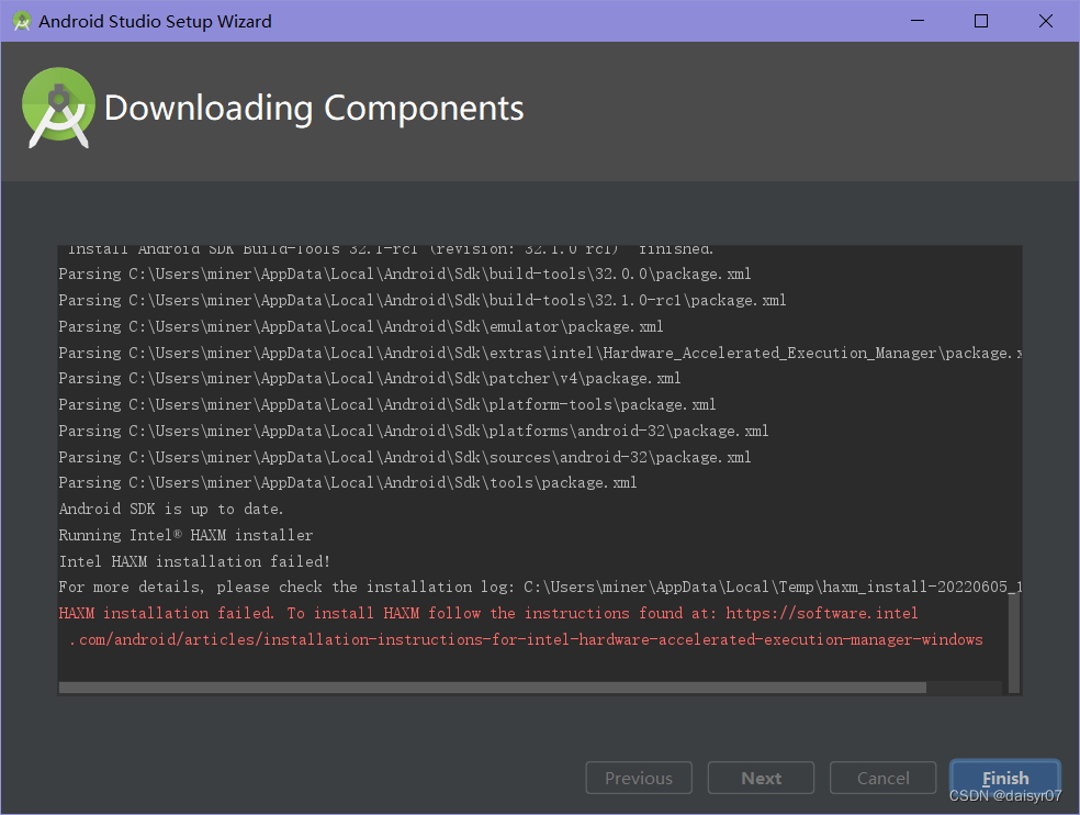 报错之Android Studio中SDK安装失败HAXM_android studio haxm在哪里下载-CSDN博客