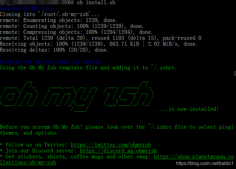 git安装配置oh-my-zsh_oh-my-zsh gitee-CSDN博客