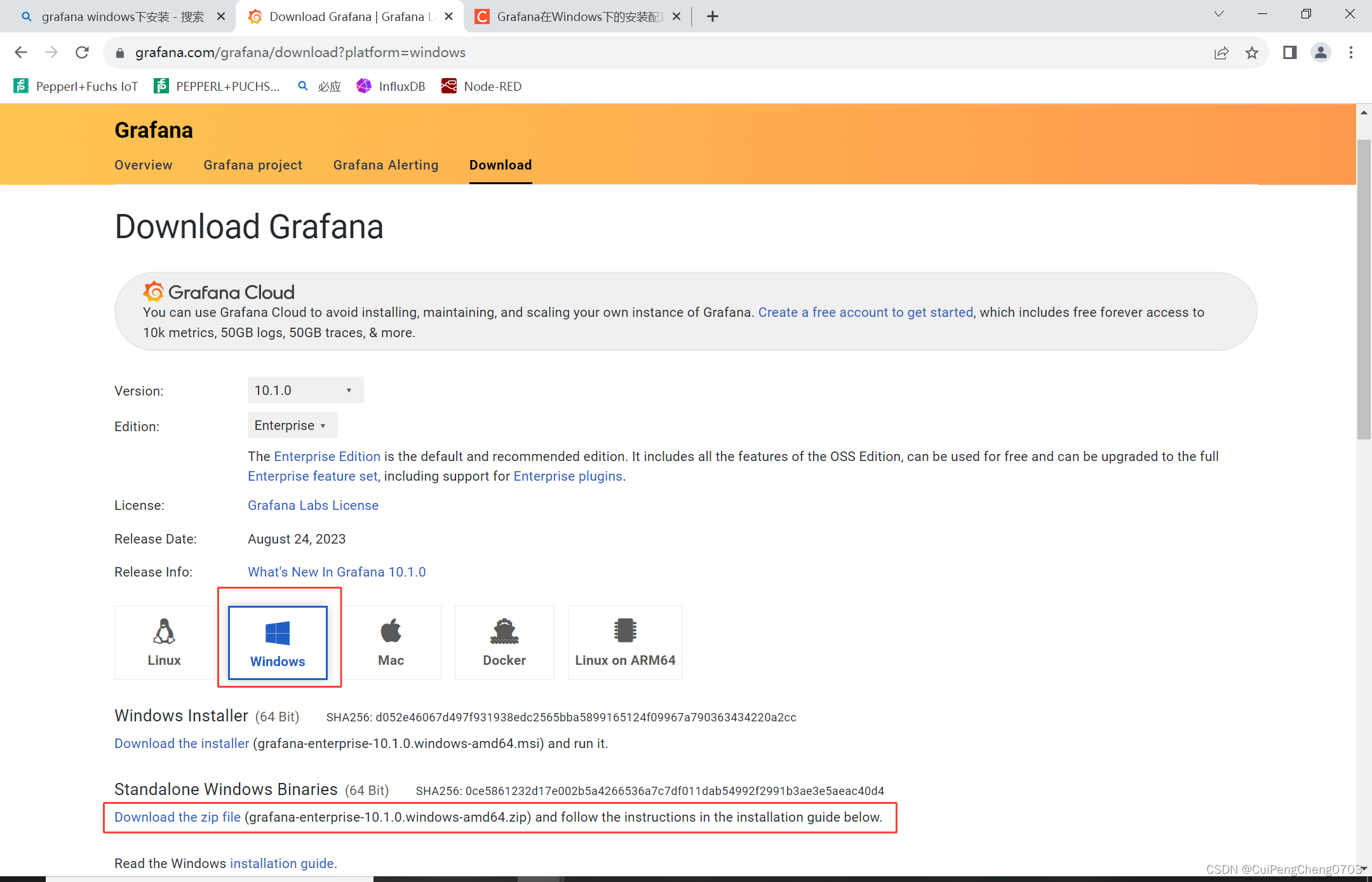 windows下的Grafana安装和连接InfluxDB_grafana windows安装-CSDN博客