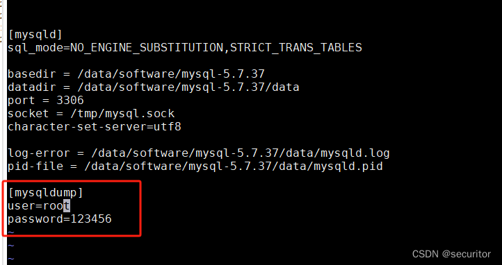 mysqldump提示Using a password on the command line interface can be insecured的解决办法-CSDN博客