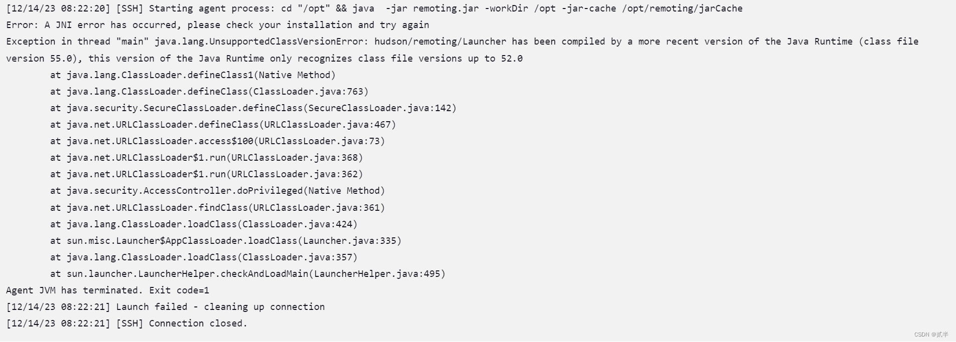 Jenkins 添加节点报错_jenkins this version of the java runtime only reco-CSDN博客
