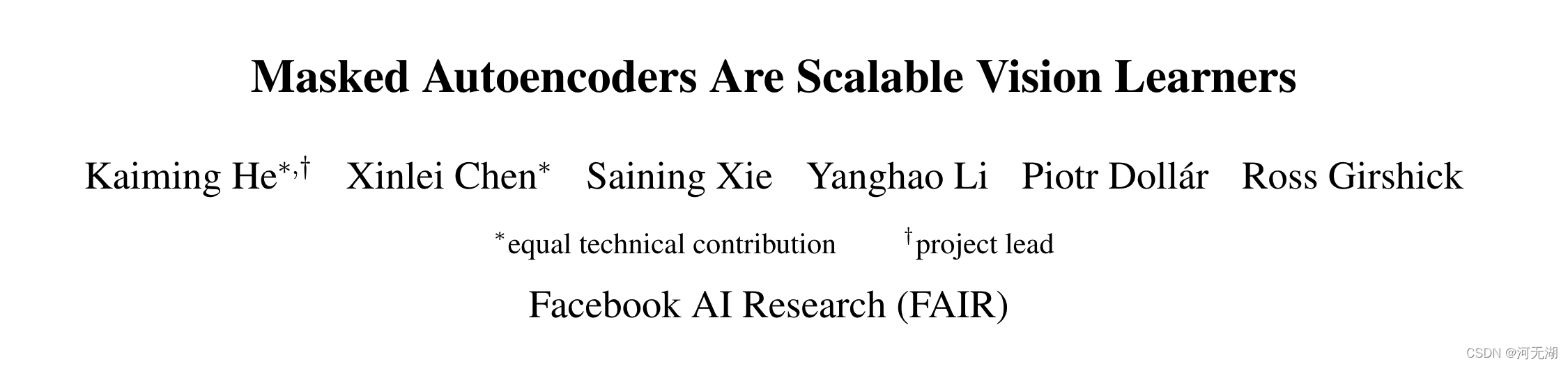 【CV Transformer 论文笔记】MAE: Masked Autoencoders Are Scalable Vision Learners_transformer mae-CSDN博客