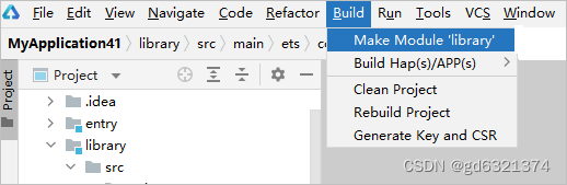 OpenHarmony napi 编译 .so 并打包成 .har_openharmony .so-CSDN博客